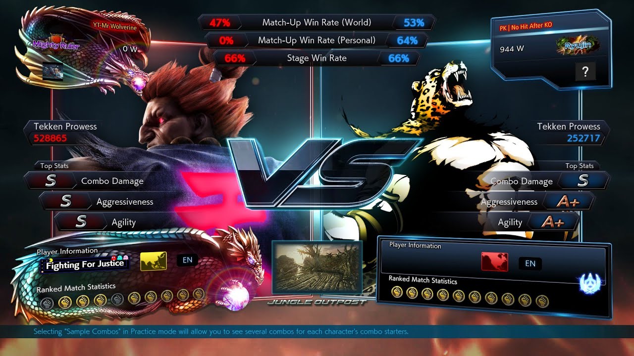 Tekken 7 | Ahmad Saint (Akuma) VS PK | No Hit After KO (King) | Rank ...