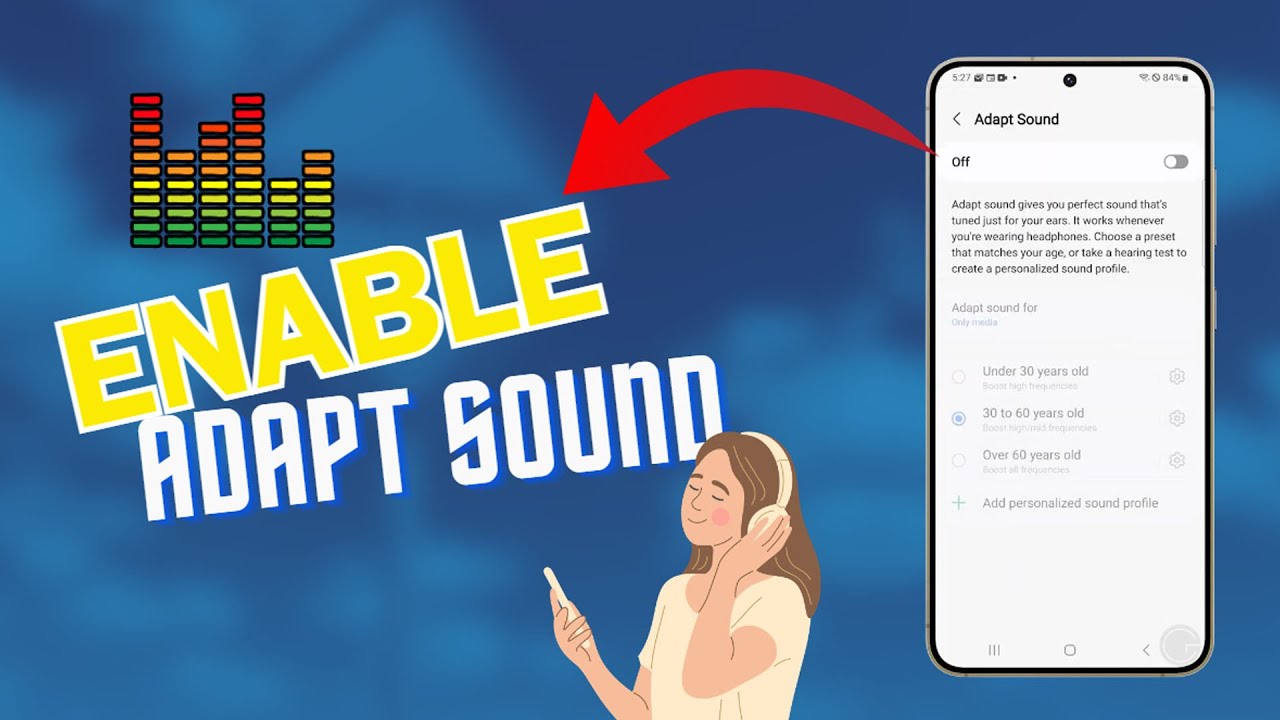 How To Set Up The Samsung Galaxy S24 Adapt Sound Feature - YouTube