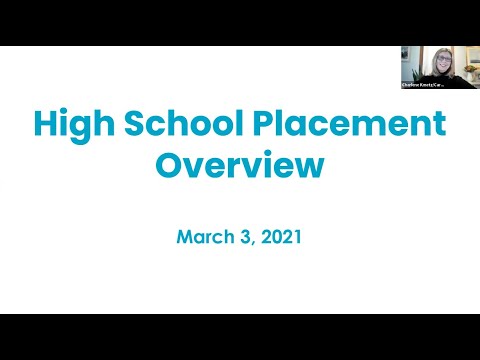 High School Placement Overview - YouTube
