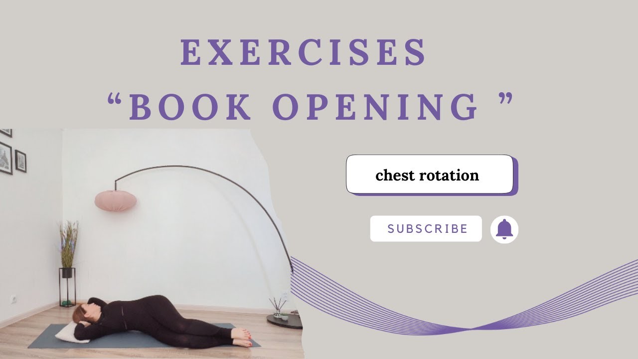 Exercises "Book opening". #pilatesathome #pilates #exercise # ...