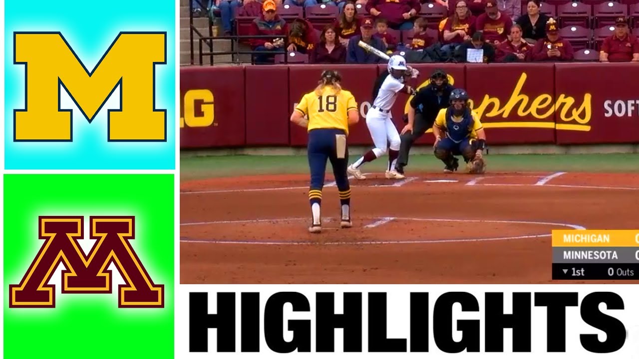 Michigan vs Minnesota Highlights | NCAA Softball Highlights | 2023 ...