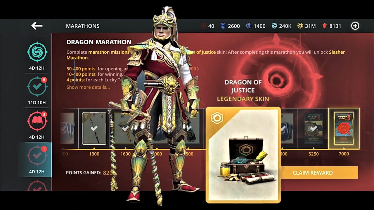 Shadow Fight 3 - How To Complete DRAGON Marathon - 2 GRAND Mode ...