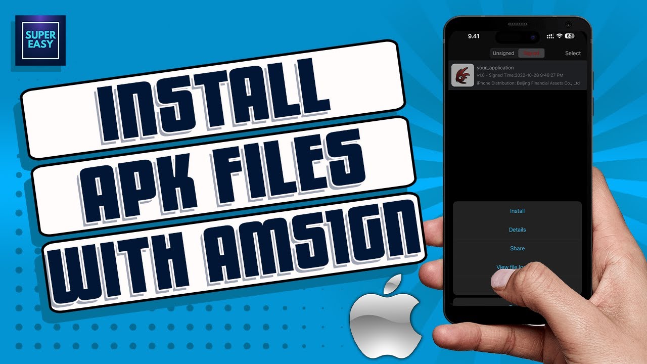 How To Use Ams1gn To Install APK Files On Iphone 2023 - YouTube