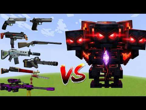 Which TaCZ Gun Is the Strongest against WITHER HARBINGER in minecraft?