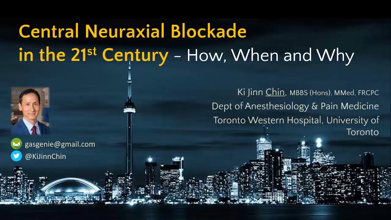 (Part 1) Neuraxial Blockade in Modern Anesthetic Practice - YouTube
