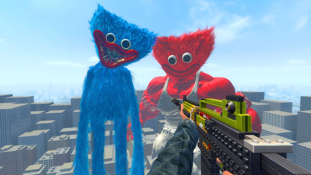 HUNGRY HUGGY WUGGY FROM POPPY PLAYTIME VS BUFF RED HUGGY IN GARRY’S MOD ...
