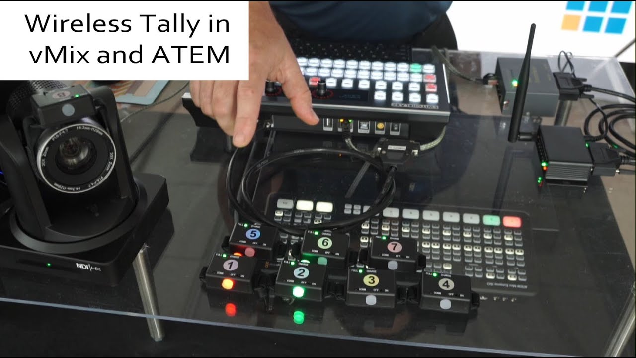 PTZCam Tally8 Wireless Tally for ATEM and vMix - YouTube