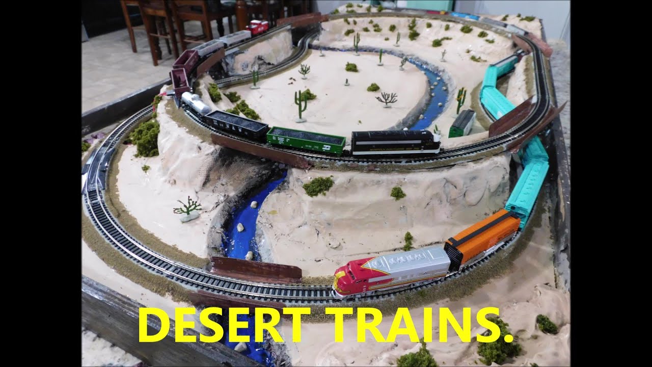 N-scale 2 X 4 ft. Desert Trains Layoutbachmanntrains - YouTube