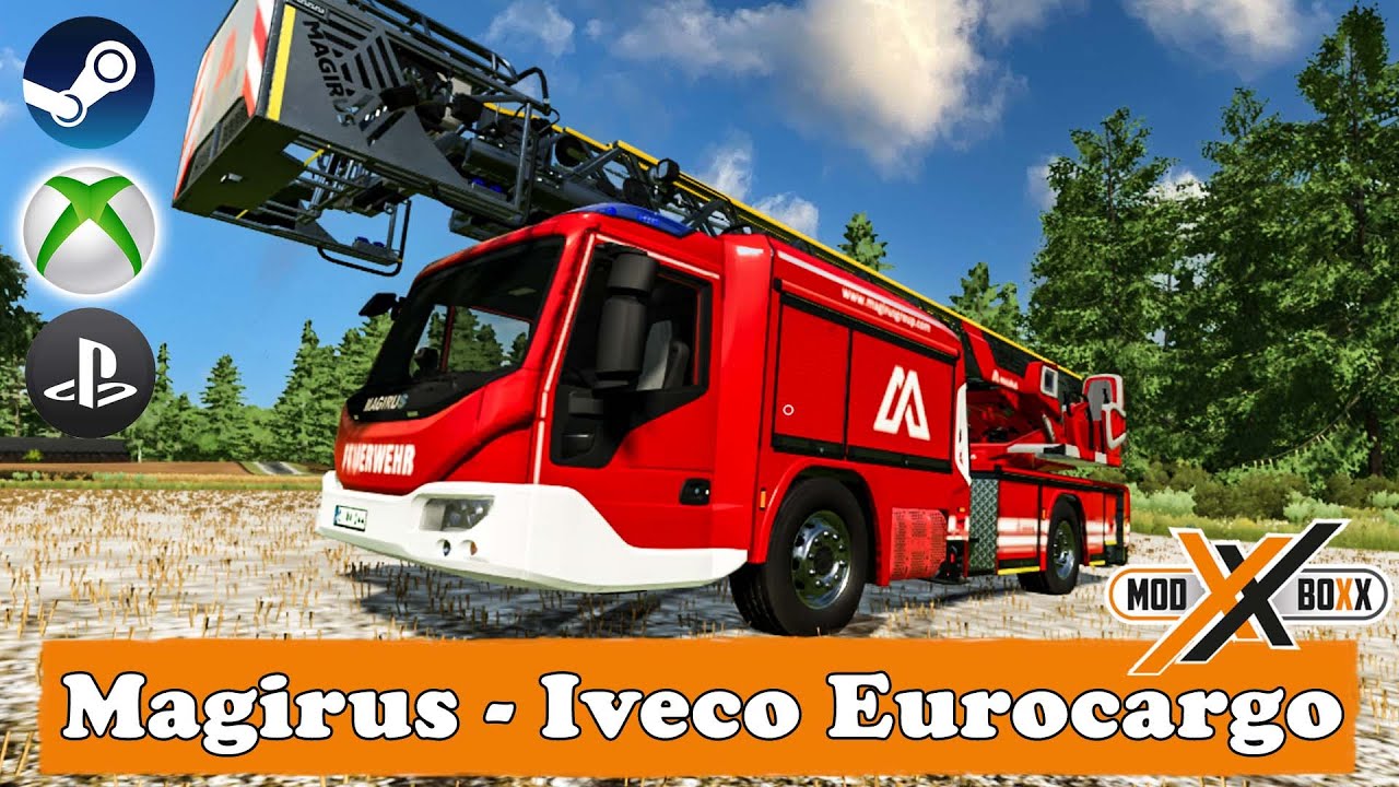 LS22 Mods | Magirus - IVECO Eurocargo 160 Drehleiter | Farming ...