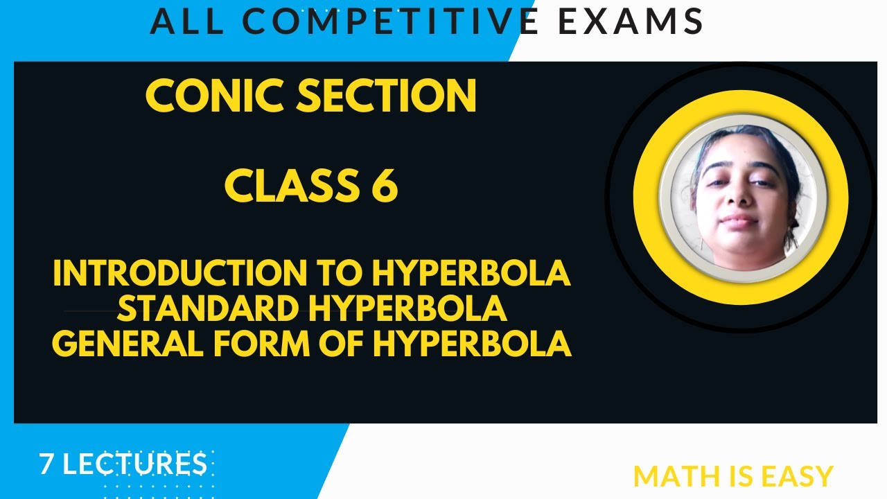 Conic Section, Class 6, Standard Hyperbola, General equation of ...