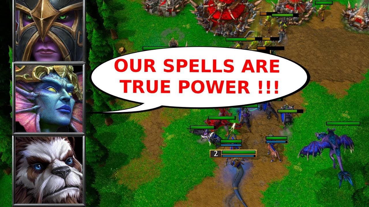 Warcraft 3 - ranked - OUR SPELLS ARE TRUE POWER !!! - YouTube