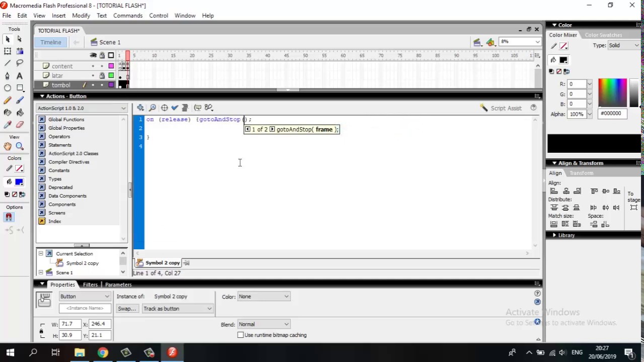 MUDAH MEMBUAT MEDIA PEMBELAJARAN DENGAN FLASH _ TAHAP 2 - YouTube