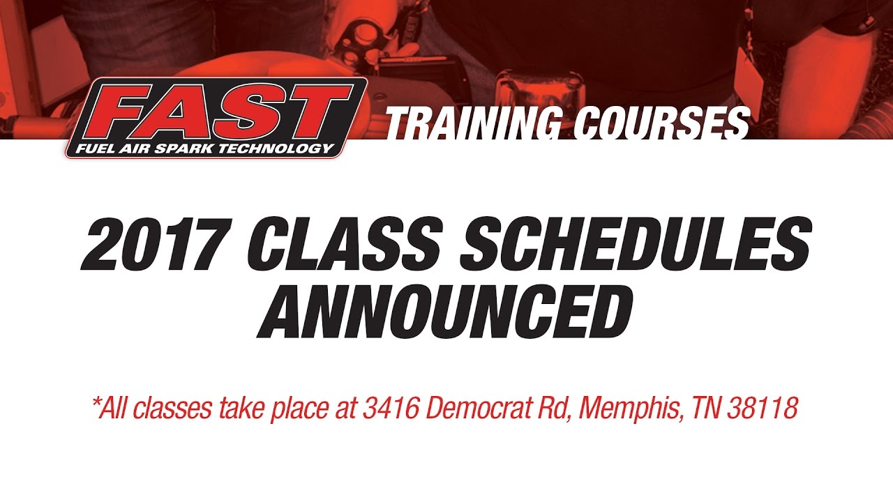 FAST Training | 2017 Class Schedule - YouTube