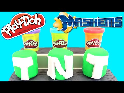 Teenage Mutant Ninja Turtles Mashems PLAY DOH Surprise Eggs TMNT Toys