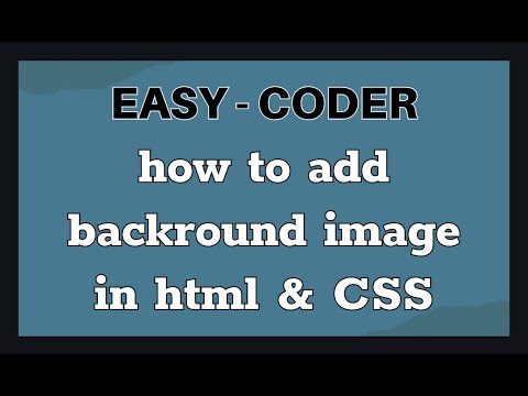How to add and set background-image on full screen in html and css l Easy-Coder - YouTube