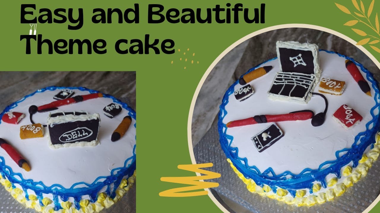 Easy and beautiful theme cake | Best cake design | Designer Cake - YouTube
