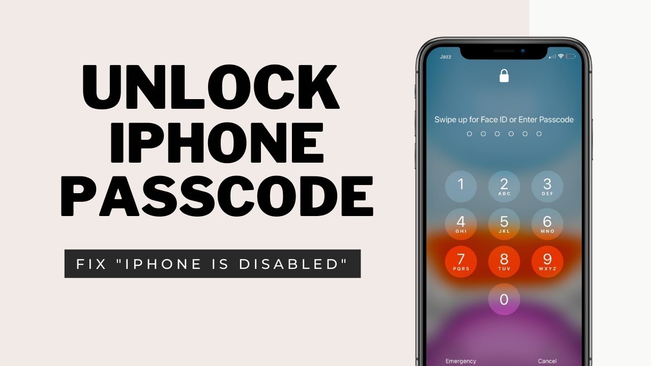 How to Unlock Disabled iPhone without Passcode | FIX iPhone is Disabled ...