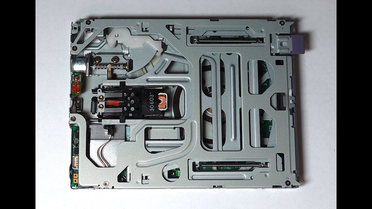 Disassembling the floppy disk drive - YouTube