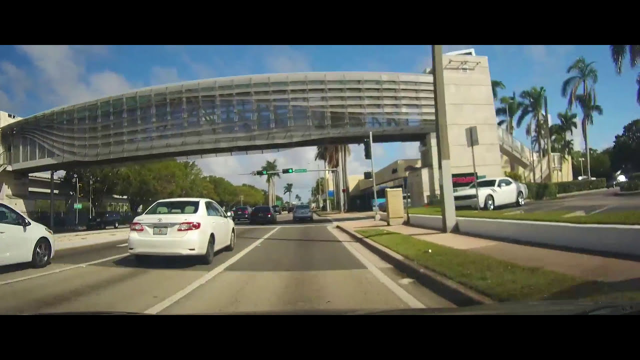 Driving on US Route 1 in South Miami, Florida - YouTube