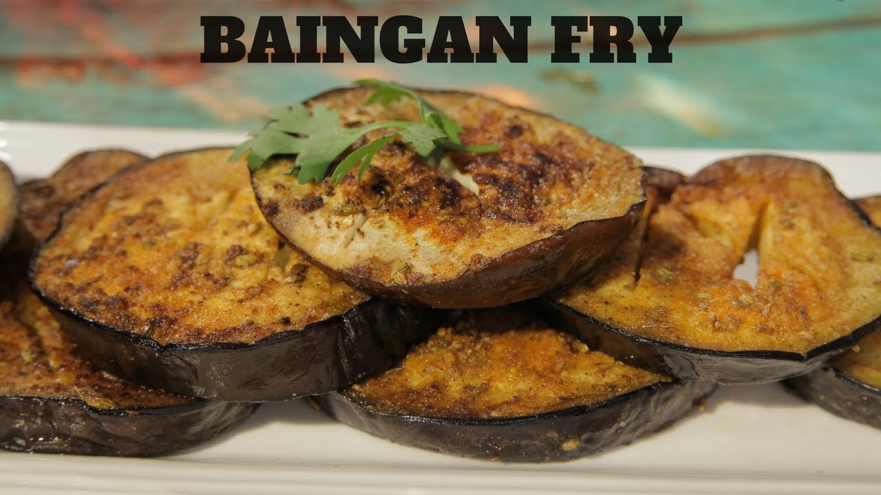 Baingan Fry Recipe - How To Make Begun Fry By Veena - Eggplant Fry ...