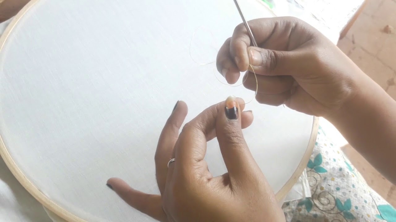 Aari work for beginners tutorial 01 - YouTube