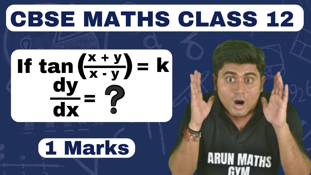 Differentiation Important Question | Previous Year Paper March 2023 | Maths | Arun Excellent ...