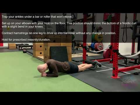 Prone Knee Flexion ISO - YouTube