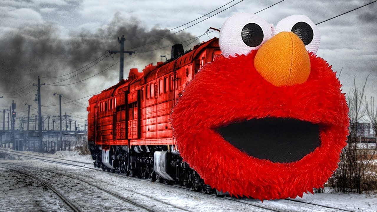 Elmo Train Outta Nowhere! - YouTube