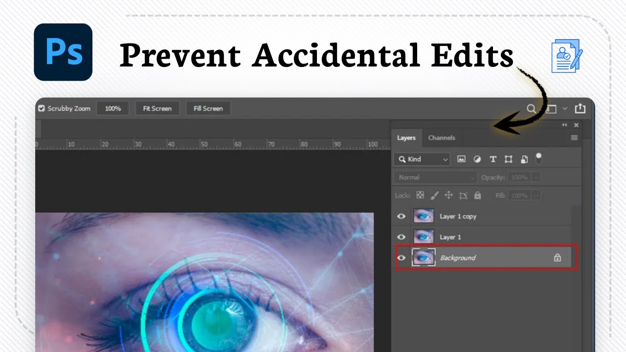 How to lock or unlock layers in Photoshop (Specific Edit) - YouTube