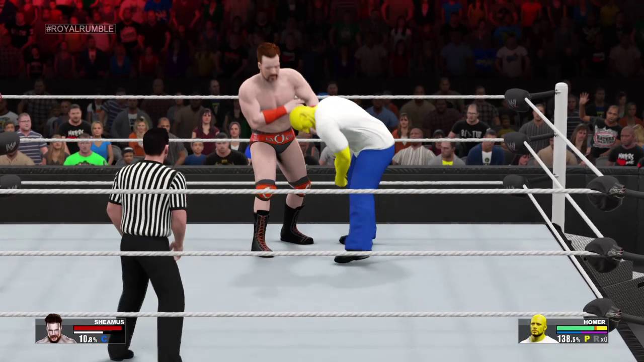 Homer simpson en la wwe - YouTube