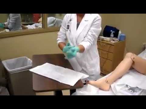 Female catheterization procedure.. - YouTube