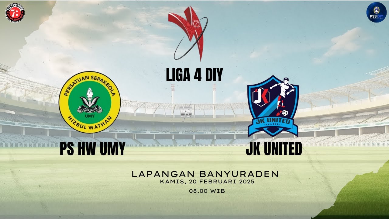 LIGA 4 DIY PEKAN KE 7 : PS HW UMY vs JK UNITED #livestreaming # ...