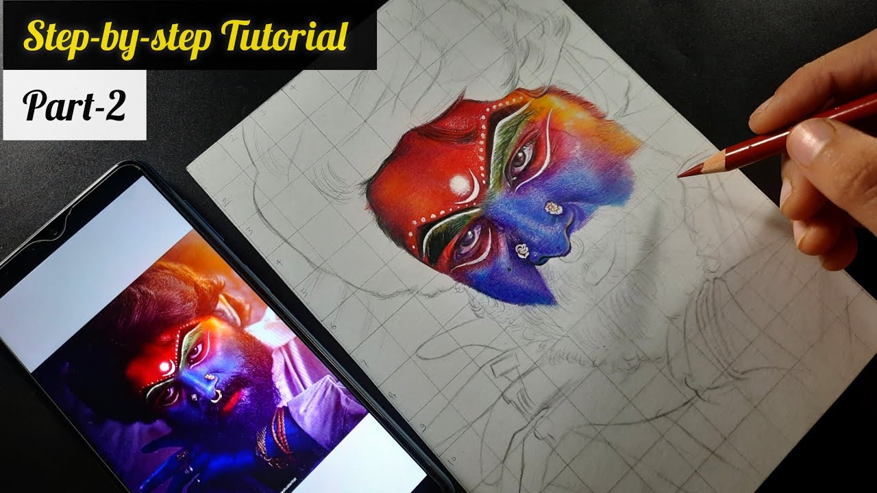Colour Drawing Of Pushparaj From Pushpa2 |Allu Arjun Drawing (Part-2 ...
