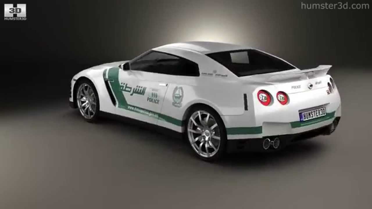 Nissan GT-R (R35) Police Dubai 2013 by 3D model store Humster3D.com ...
