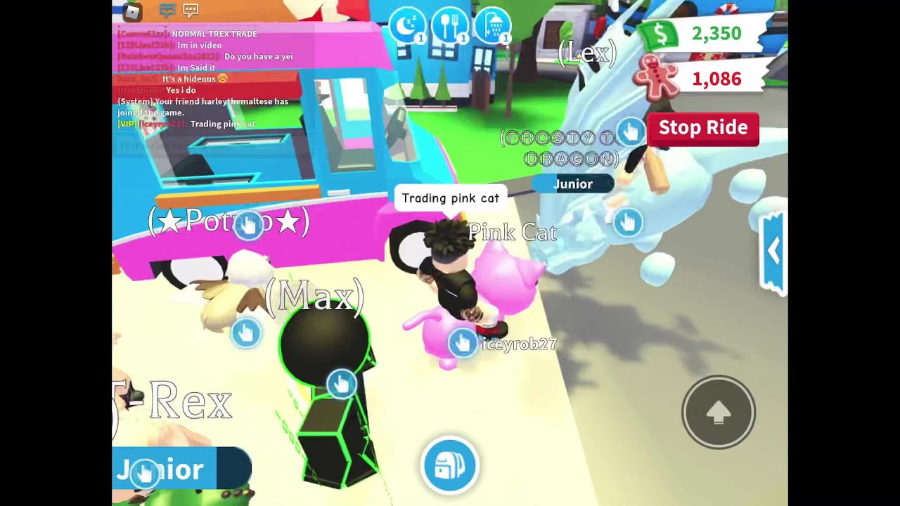 Trading pink cat in adopt me!!! - YouTube