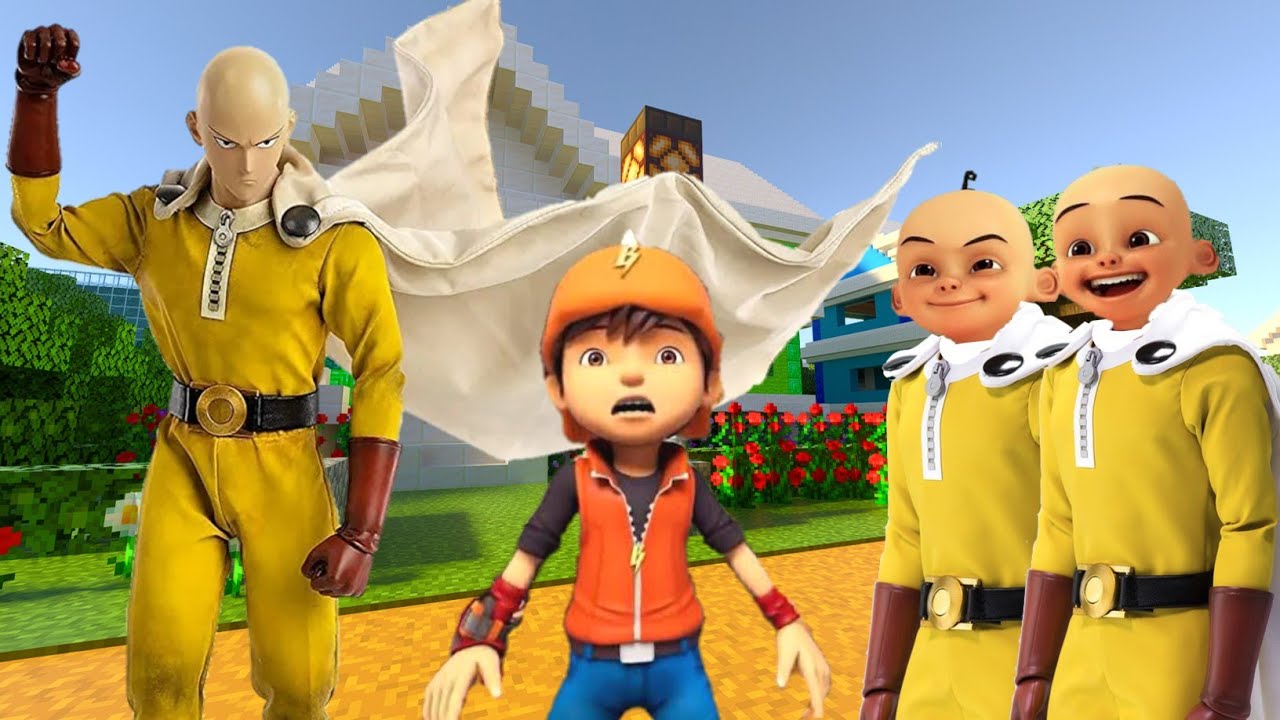 UPlIN IPlIN BERUBAH JADI SAITAMA ONE PUNCH MAN?! - YouTube