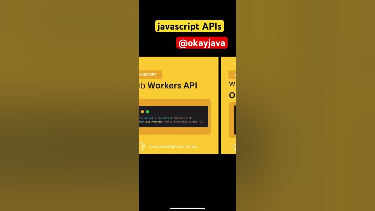 Javascript APIs | javascript apis | @okayjava - YouTube