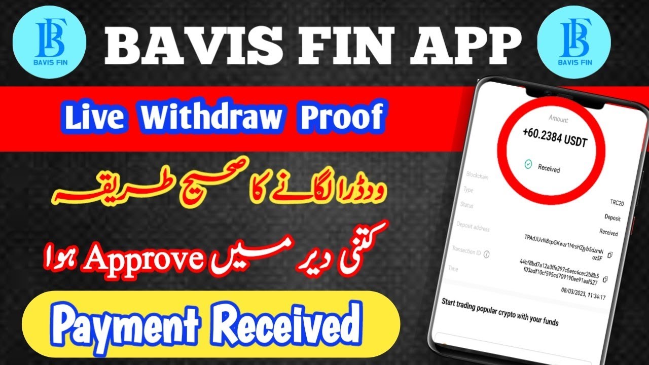 Bavis Fin Live Withdraw || How To Withdraw From Bavis Fin || New ...