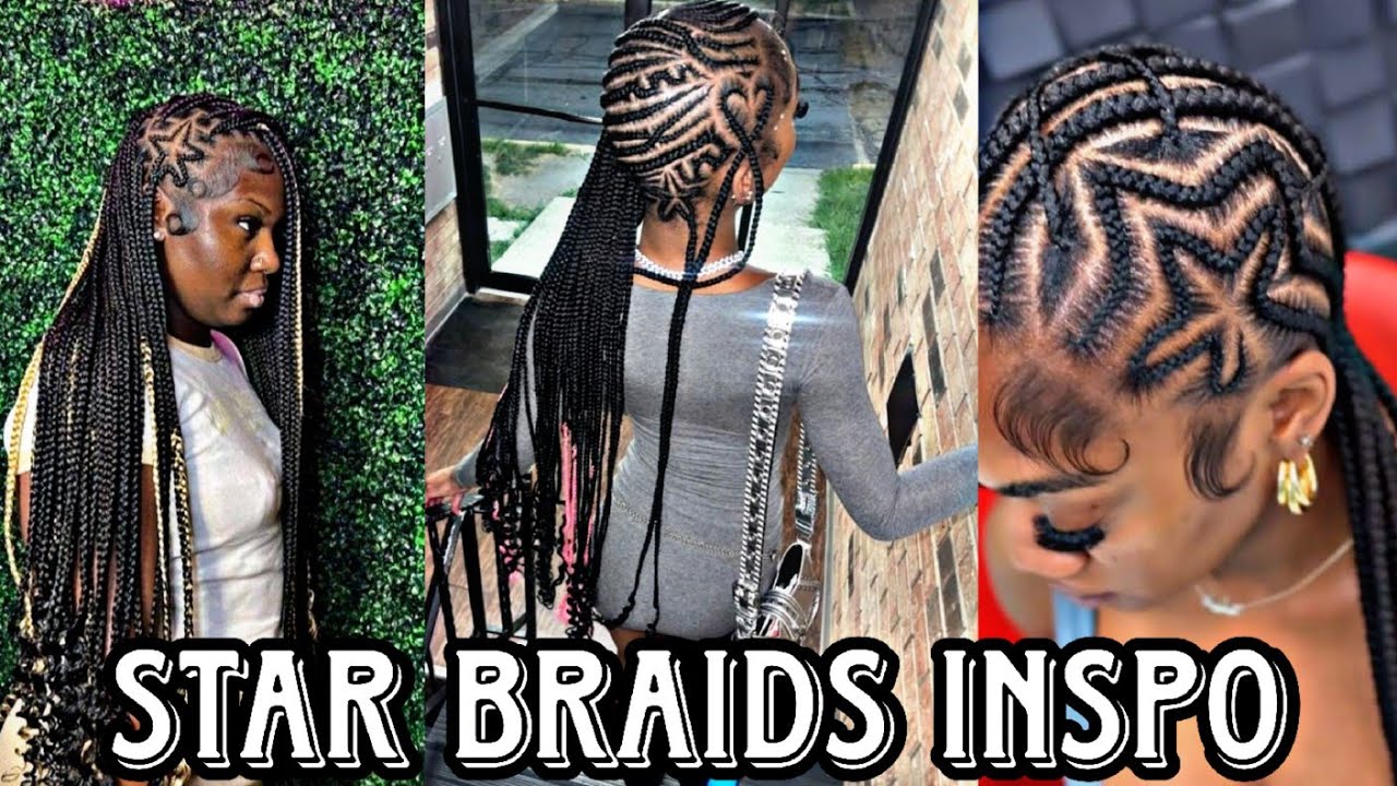 STAR BRAIDS INSPO |KELS♡!|#braids #starbraids - YouTube