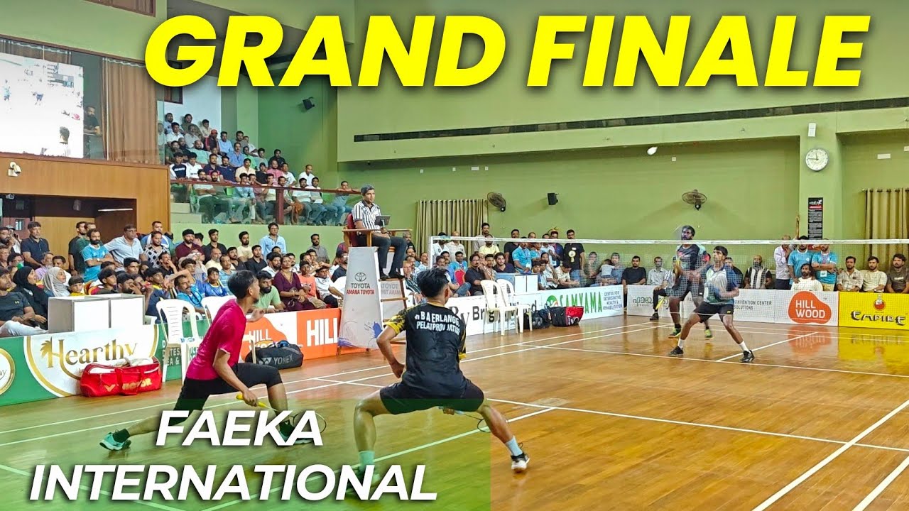 HAMZA/BAGAS VS GANESH/VIMAL | FAEKA INTERNATIONAL BADMINTON TOURNAMENT FINAL - YouTube