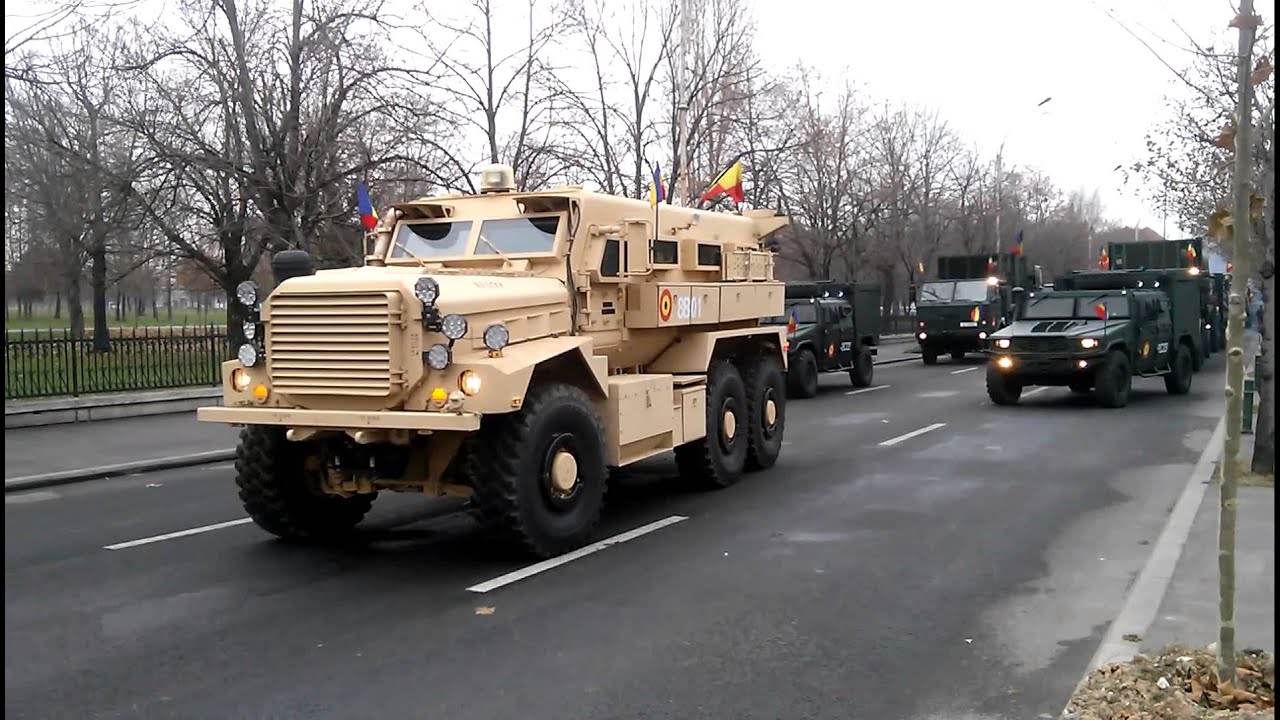 Romanian Land Forces Cougar MRAP vehicle - YouTube