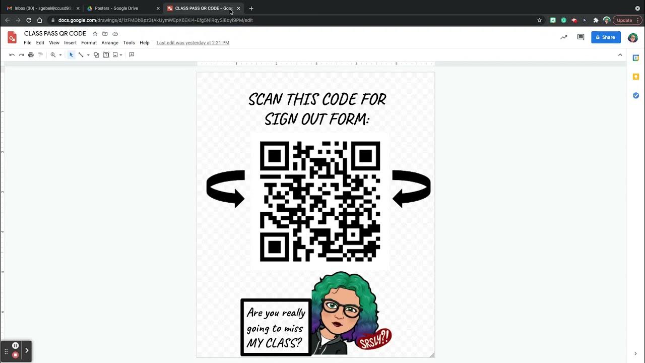 How to Create QR Codes for Class Signs - YouTube