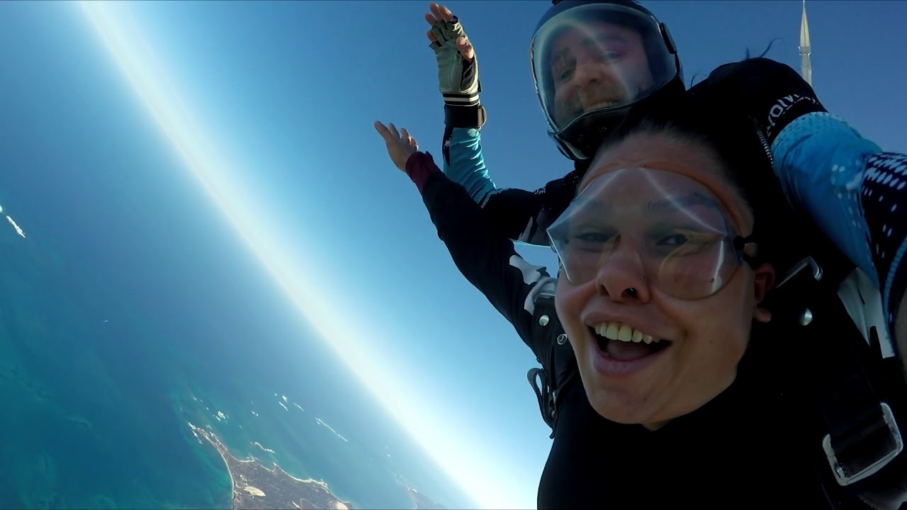 Tandem Skydiving Video - Skydive Jurien Bay - Courtney Wedding - YouTube