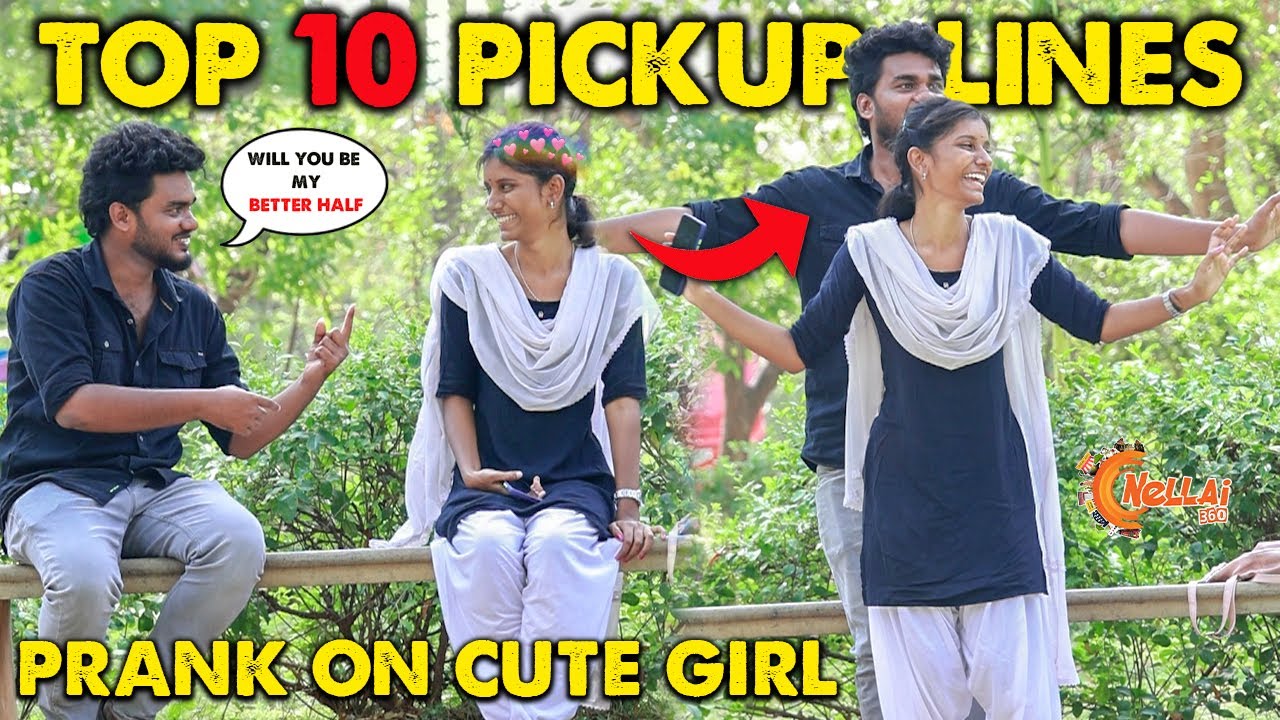 Pickup Line Prank On Cute Girl | Best Pickup Lines | Nellai360* - YouTube