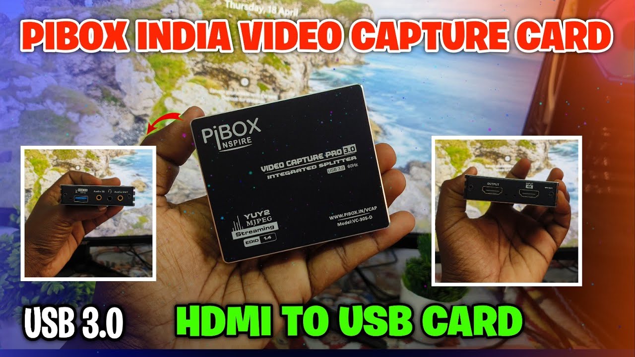 New PiBox India 4K HDMI Video Capture Card Device PRO VC-305-D Unboxing ...