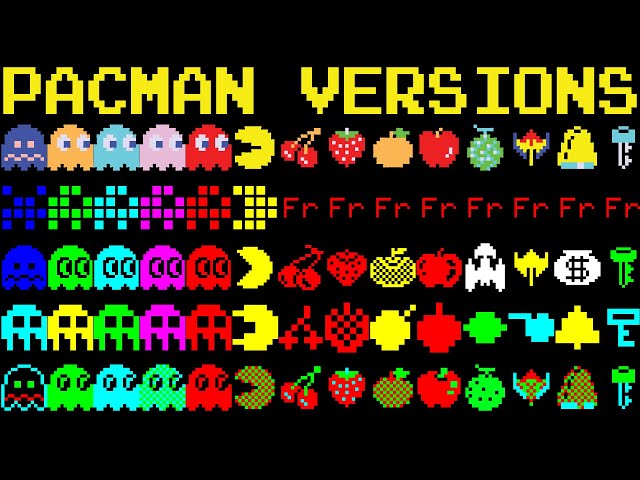 Pacman Spøkelser Sprites PAC MAN + Inky Pin Set
