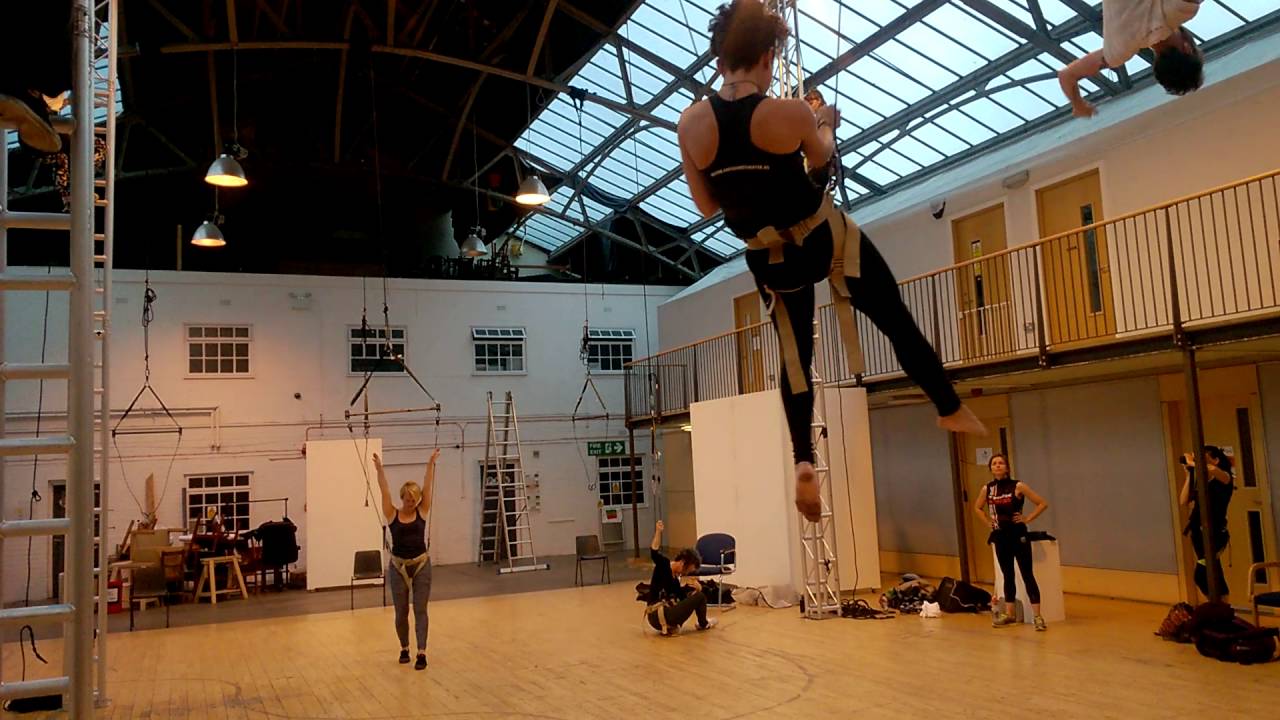 counterweight harness workshop at all or nothing aerial dance - YouTube