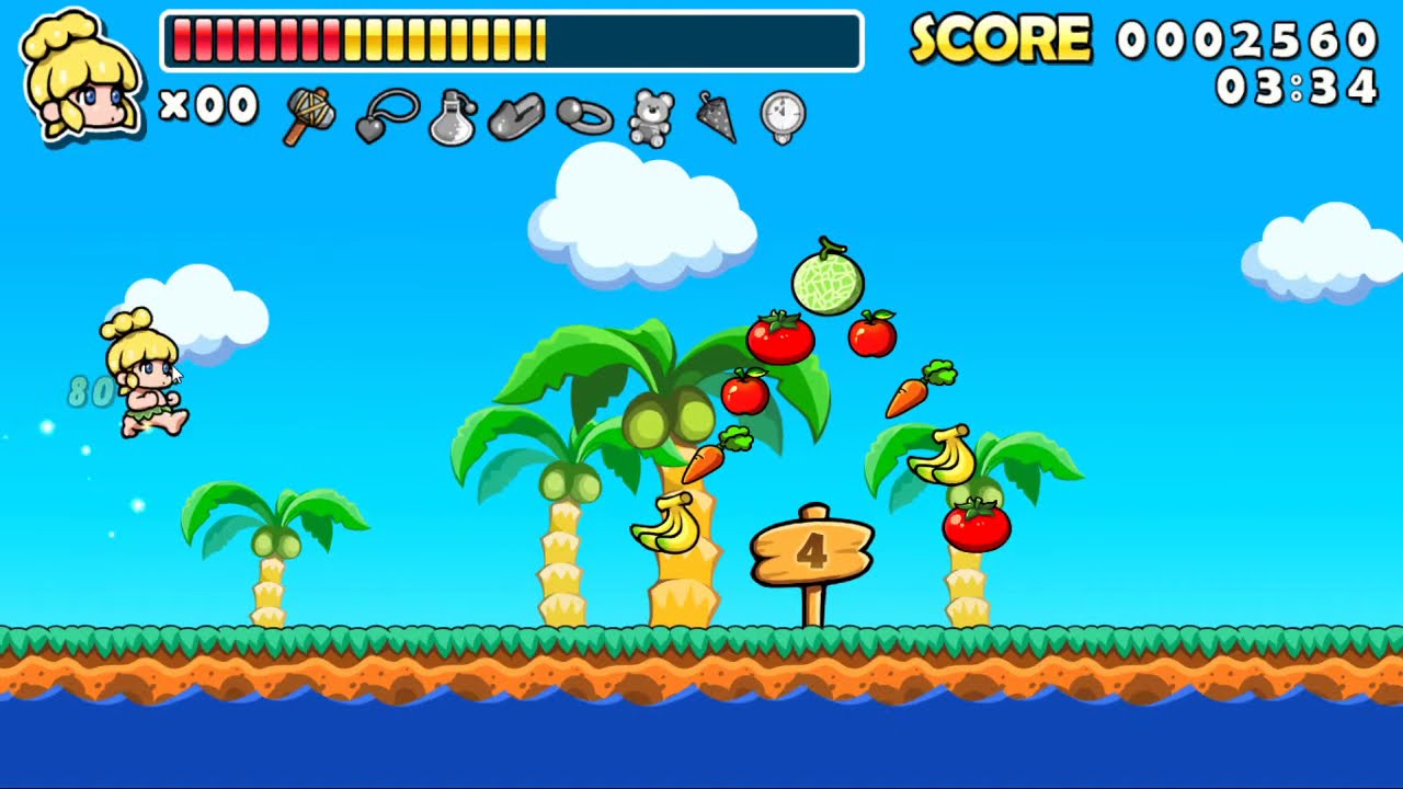 PC Game - Wonder Boy Returns (1-1 ~ 1-2) - YouTube