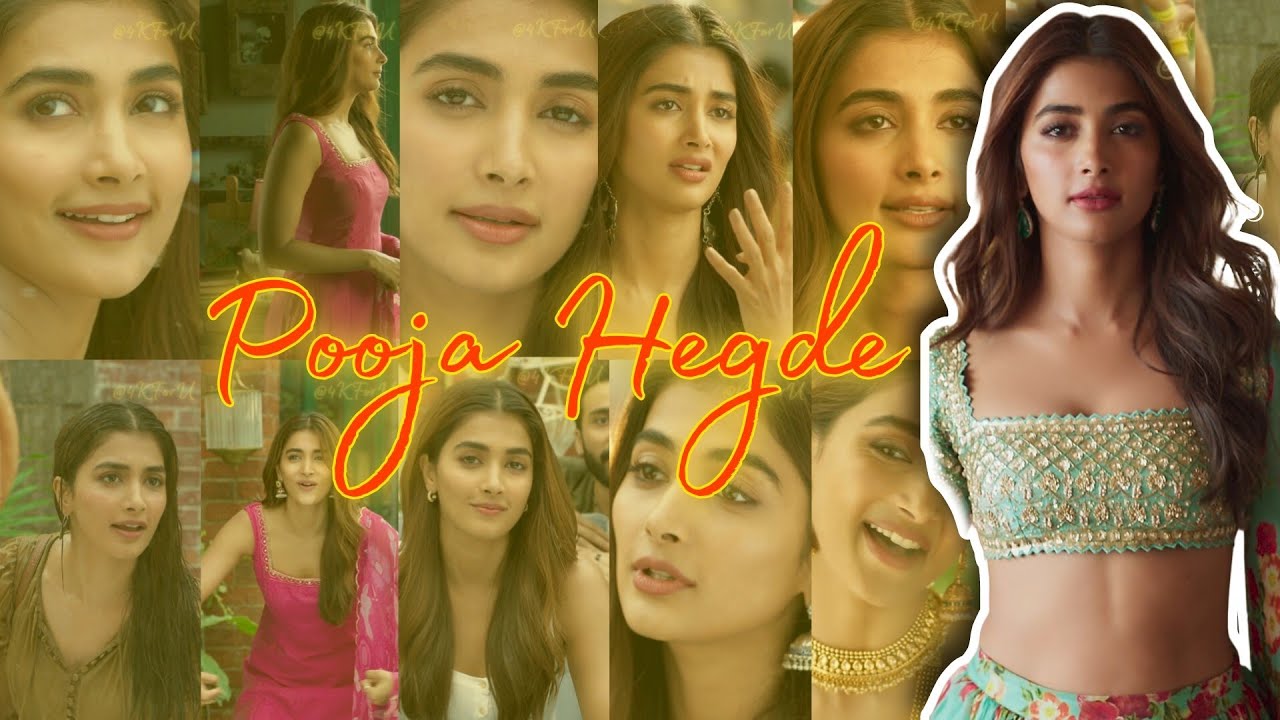 Pooja Hegde Hot Face Closeup Compilation 4k Full HD - YouTube
