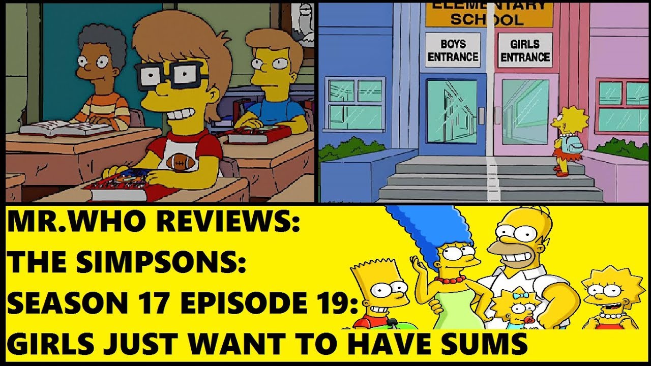 Mr.Who Reviews - The Simpsons - Season 17 Episode 19 - Girls Just Want ...